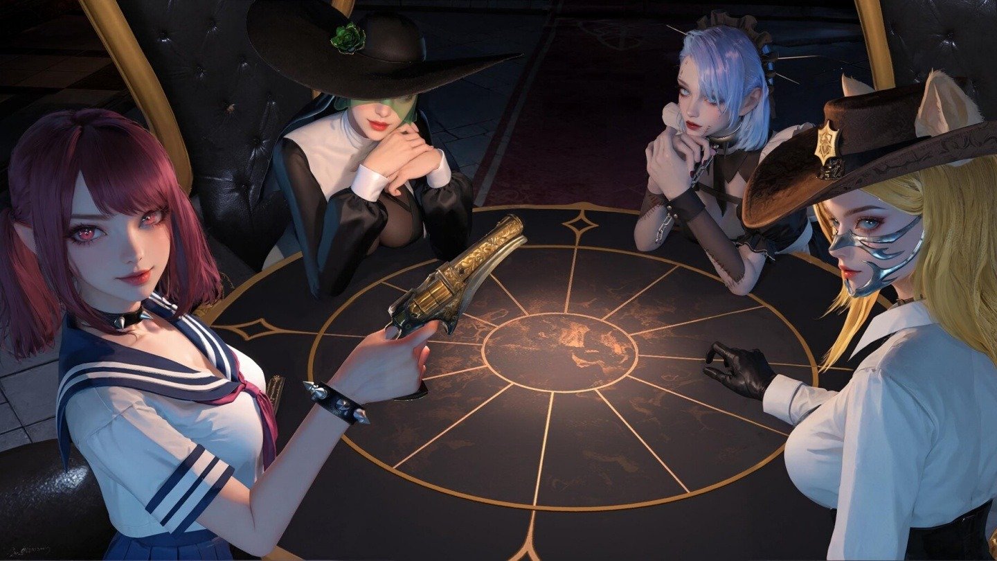 One More Bang Steam — новая игра в стиле Liar's Bar с анимешными персонажами - CQ