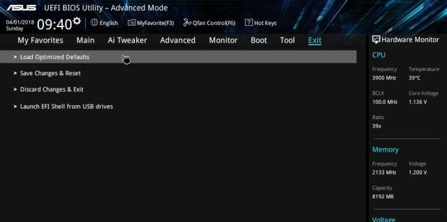 5 способов сбросить BIOS до заводских настроек - CQ