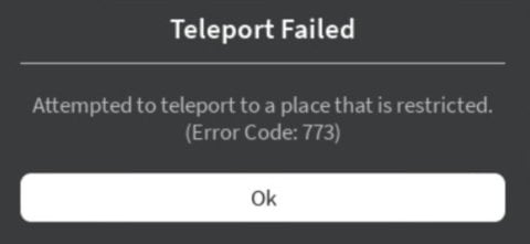 Как исправить ошибку 773 в Roblox - CQ